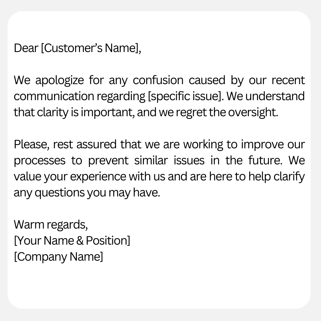 How to Write an Apology Letter to Customers: Examples and Best ...